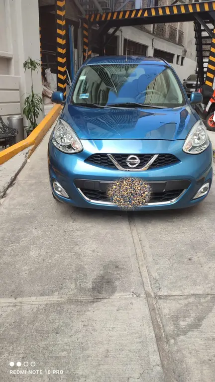 Nissan March Advance Aut usado (2016) color Azul Electrico precio $165,000