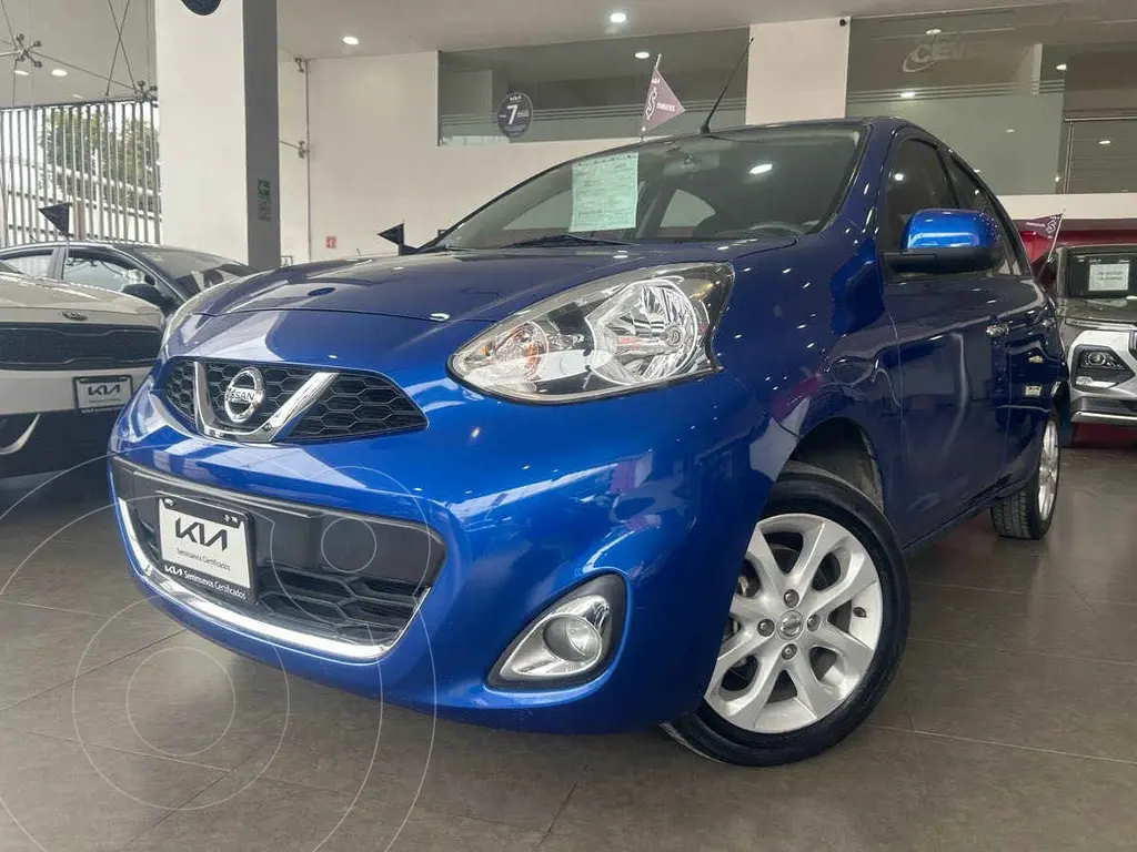 Nissan March Advance Aut usado (2020) color Azul precio $245,000