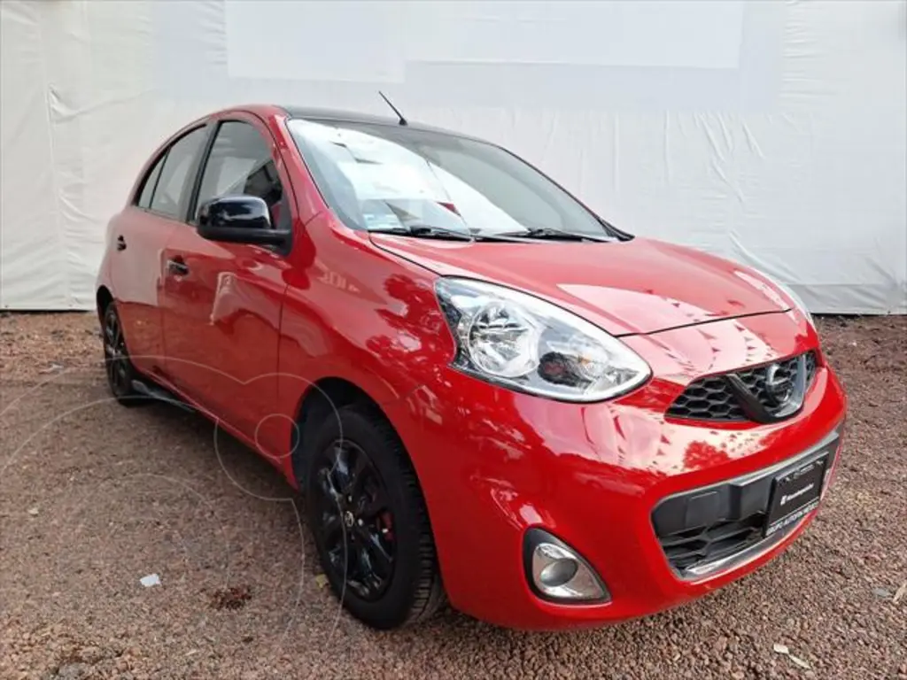 Nissan March Exclusive Aut usado (2020) color Rojo precio $259,000