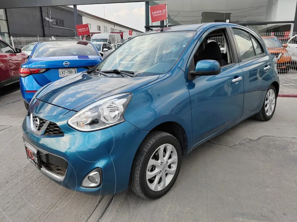 Nissan March Advance usado (2017) color Azul precio $210,000