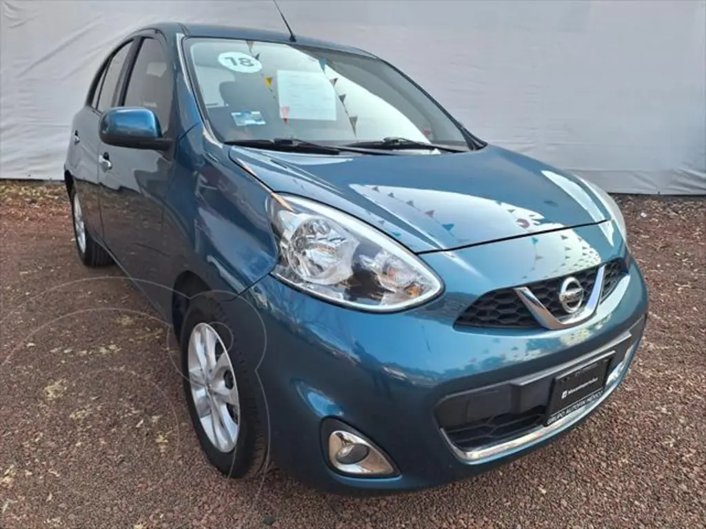 Nissan March Advance NAVI Aut usado (2018) color Turquesa precio $198,000
