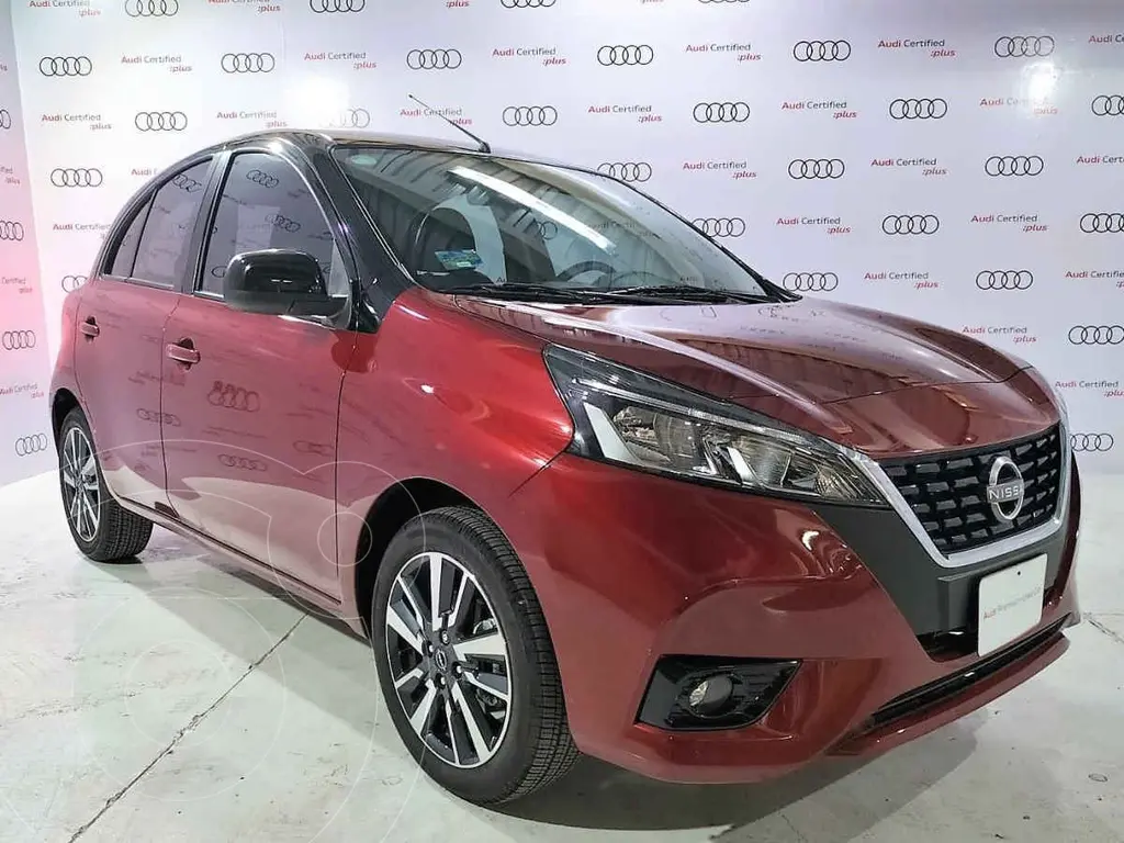 Nissan March Exclusive Aut usado (2022) color Rojo precio $309,000