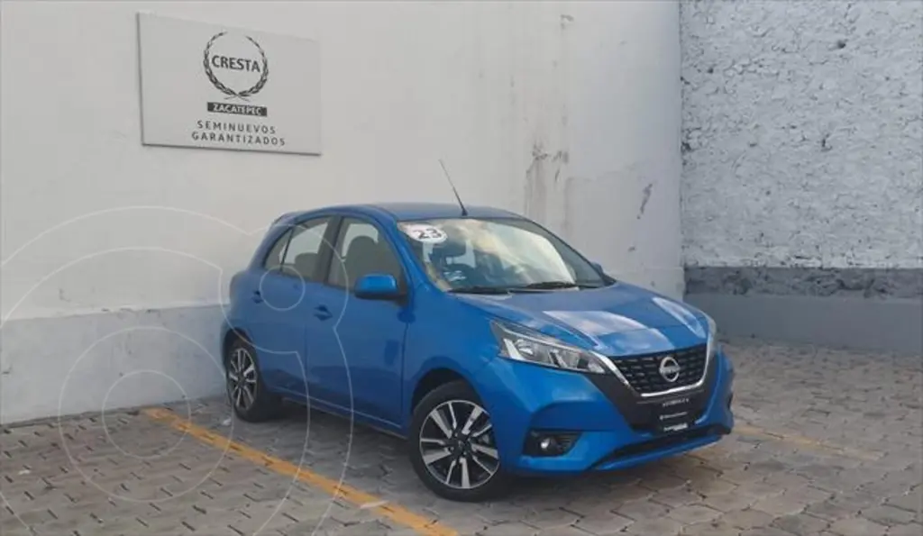 Nissan March Exclusive usado (2023) color Azul precio $314,900