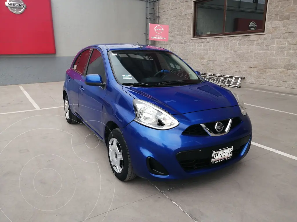 Nissan March Sense usado (2017) color Azul precio $195,000