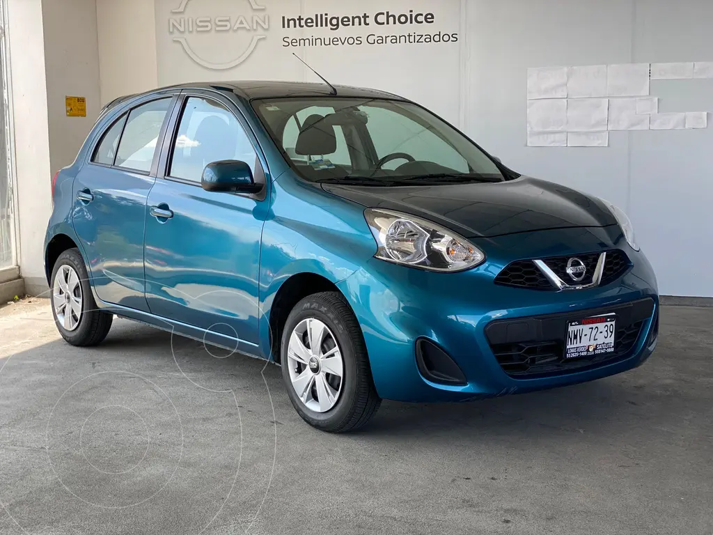 Nissan March Sense usado (2019) color Turquesa precio $209,800