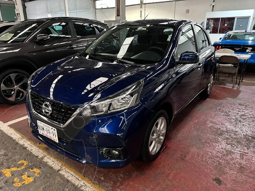 Nissan March Advance usado (2021) color Azul Electrico precio $239,000