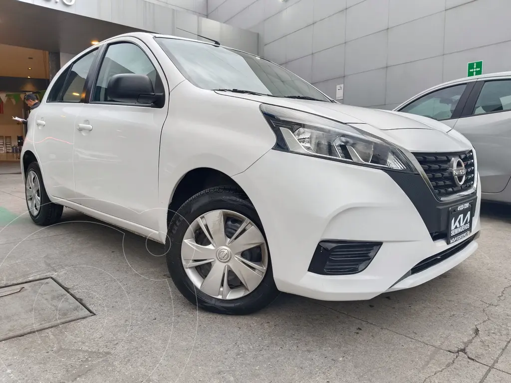 Nissan March Sense Aut usado (2022) color Blanco precio $245,000