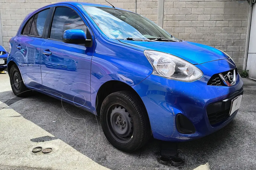 Nissan March Sense Aut usado (2014) color Azul precio $130,000