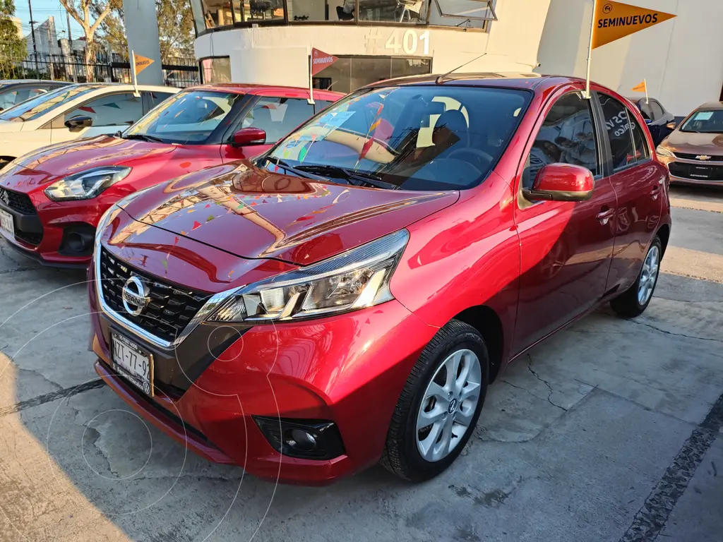 Nissan March Advance Aut usado (2021) color Rojo precio $259,999