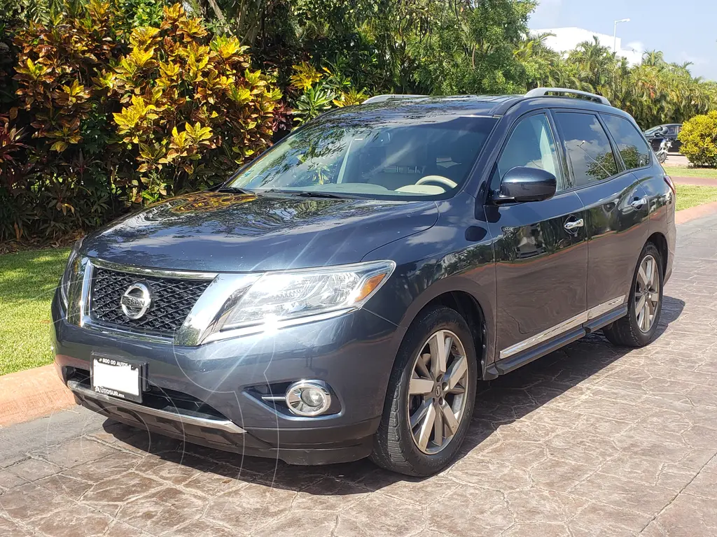 Nissan Pathfinder Exclusive usado (2014) color Azul precio $245,000