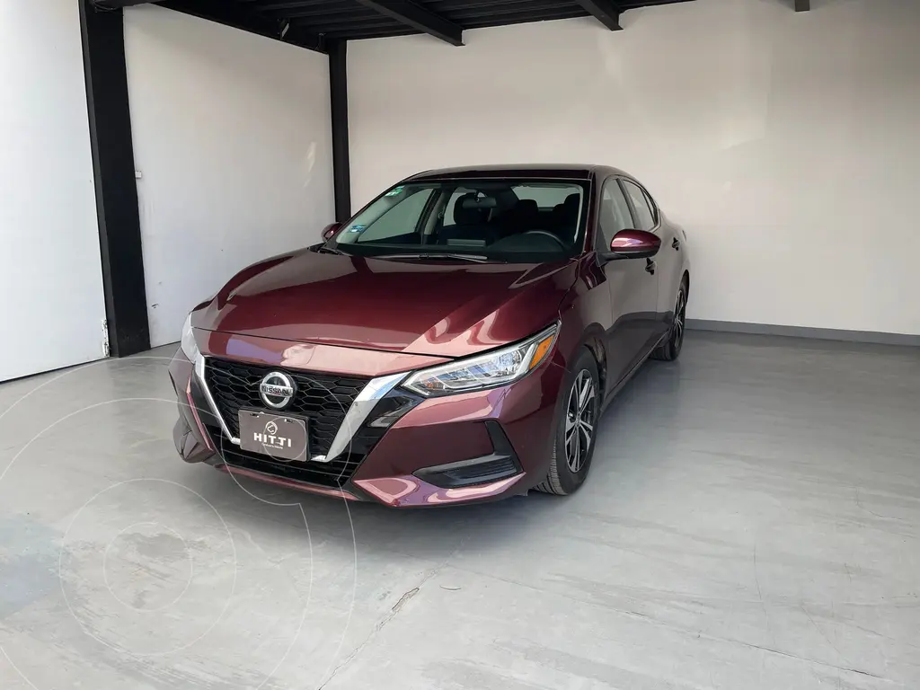 Nissan Sentra Sense Aut usado (2022) color Rojo precio $298,000