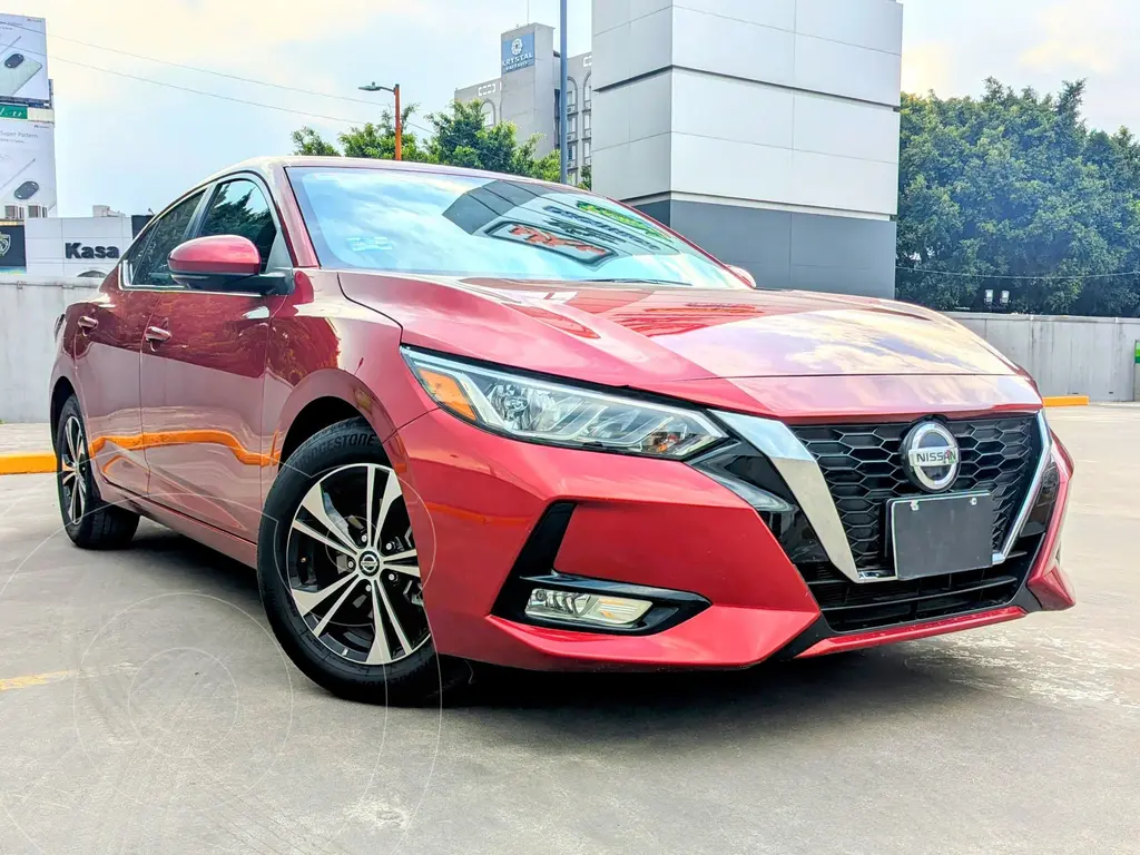 Nissan Sentra Advance usado (2023) color Rojo precio $340,000