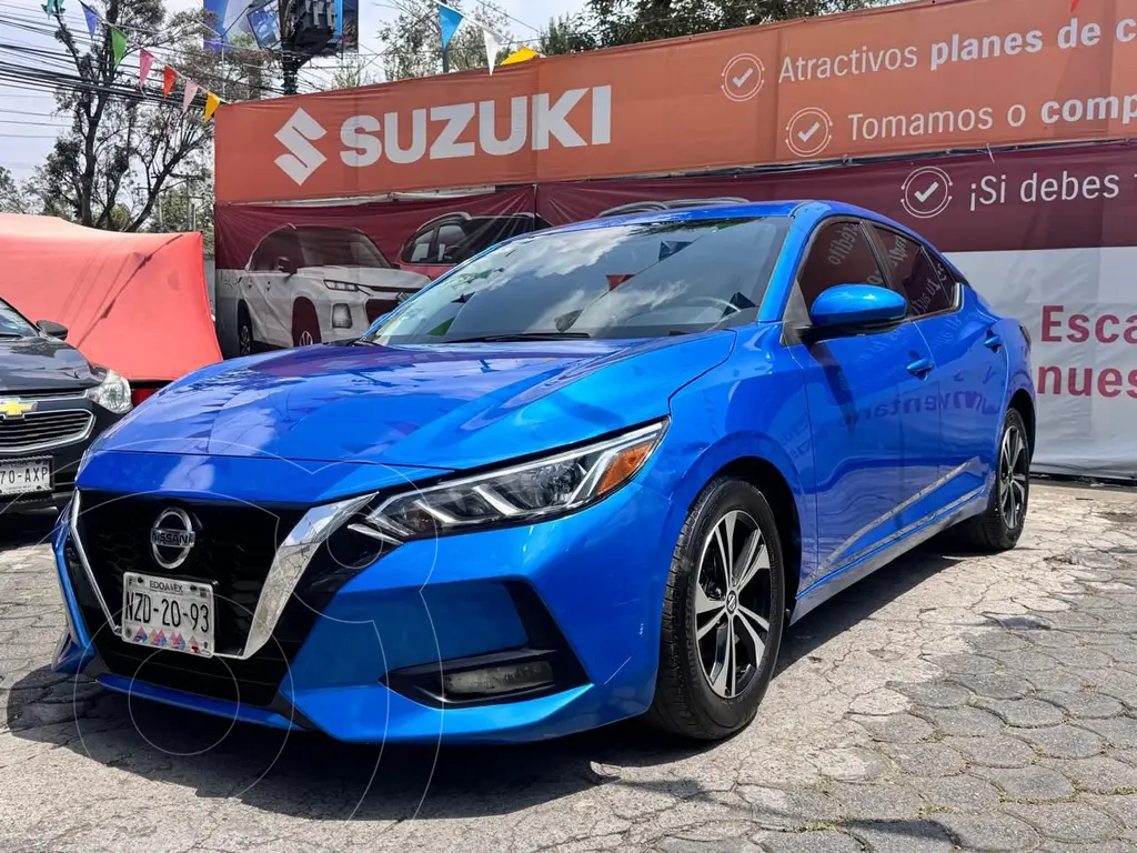 Nissan Sentra Advance usado (2020) color Azul precio $250,000