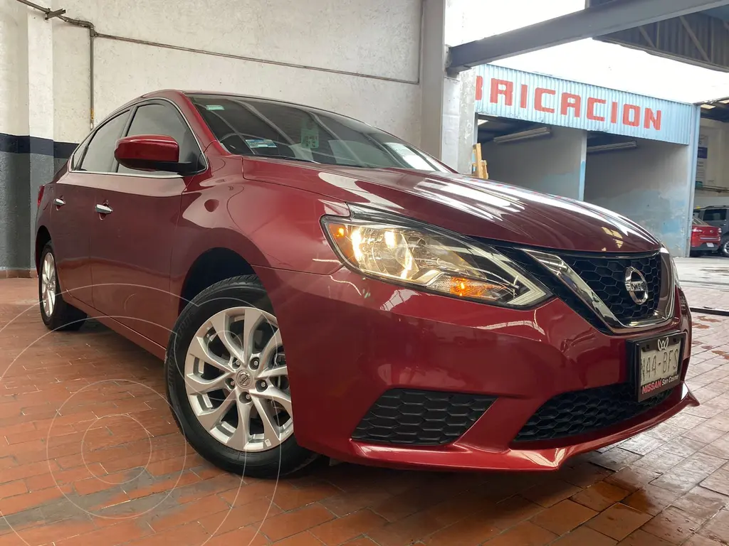 Nissan Sentra Sense usado (2019) color Rojo precio $289,000