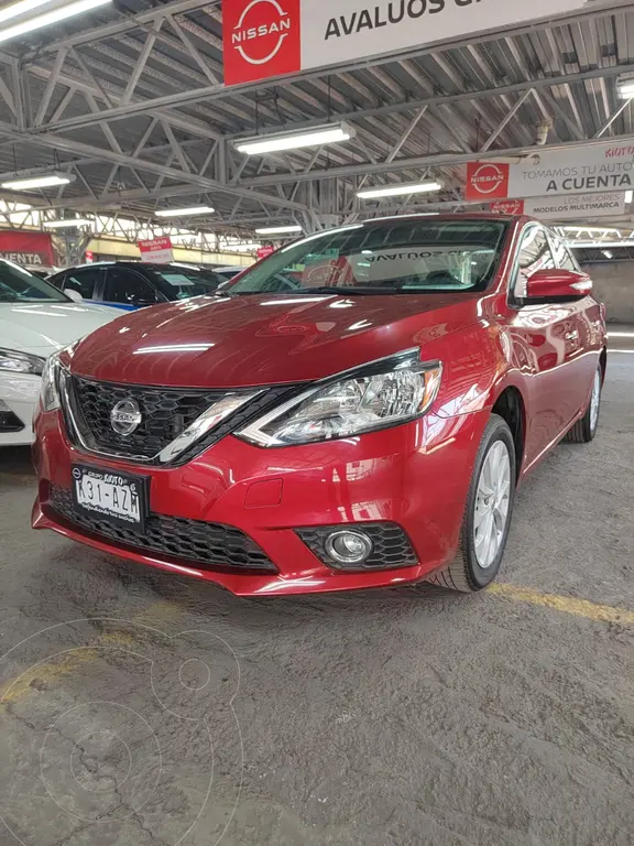 Nissan Sentra Sense usado (2018) color Rojo precio $249,000