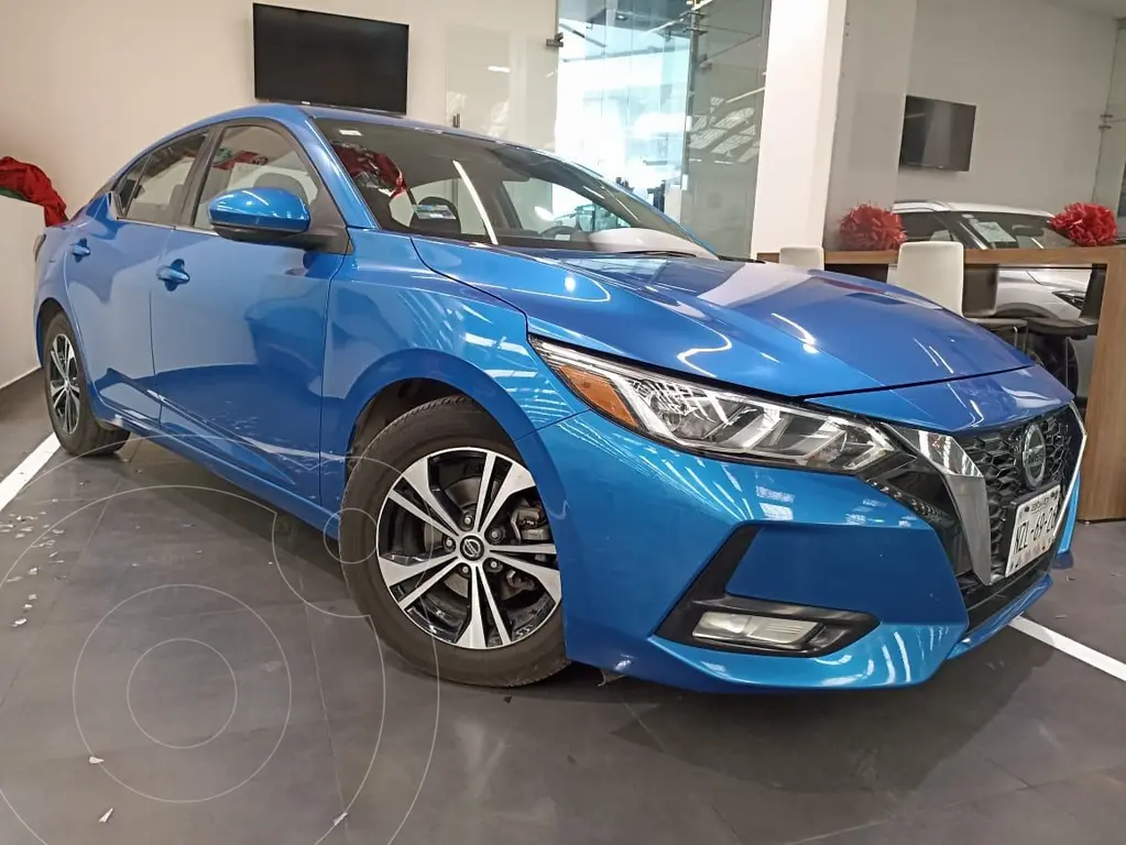 Nissan Sentra Advance usado (2021) color Azul Claro precio $335,000