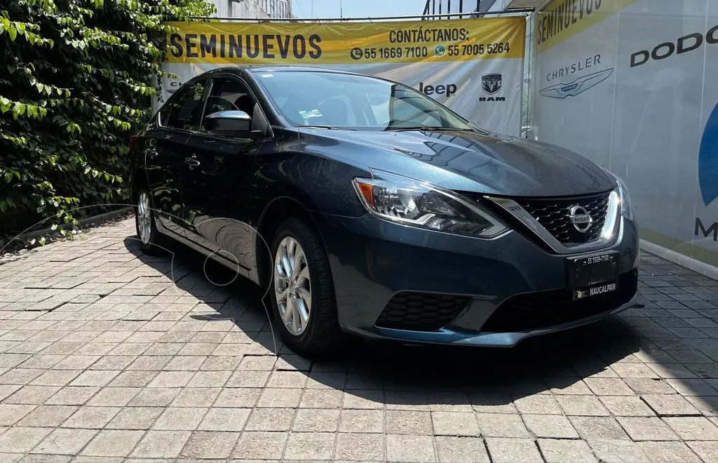 Nissan Sentra Sense usado (2019) color Azul Oscuro precio $239,000