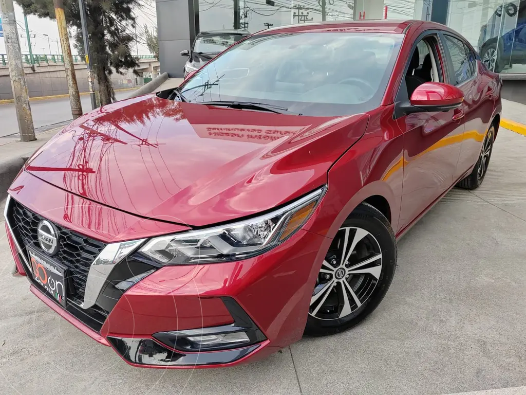 Nissan Sentra Advance usado (2021) color Rojo precio $355,000
