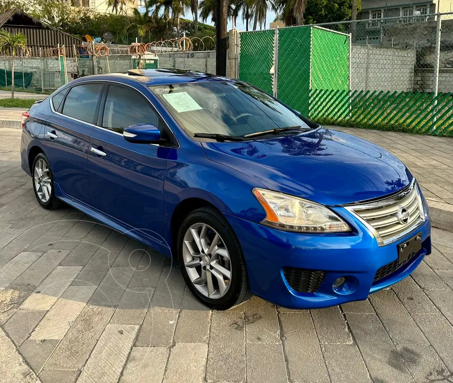 Nissan Sentra SR NAVI Aut usado (2016) color Azul Electrico precio $170,000