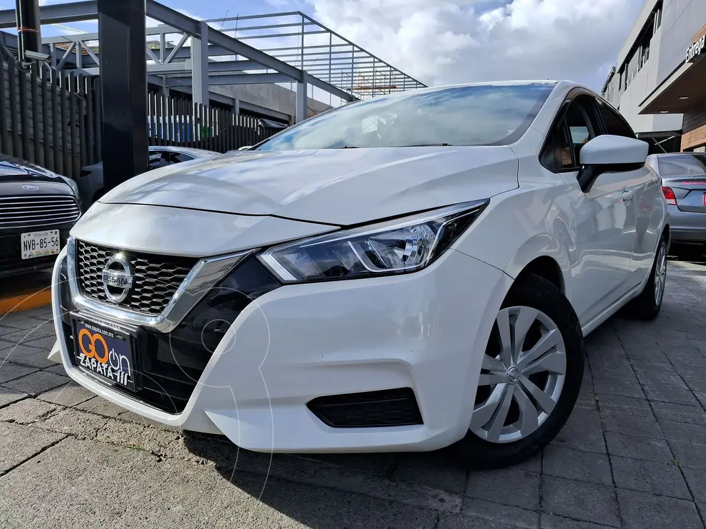 Nissan Versa Sense usado (2020) color Blanco precio $280,000