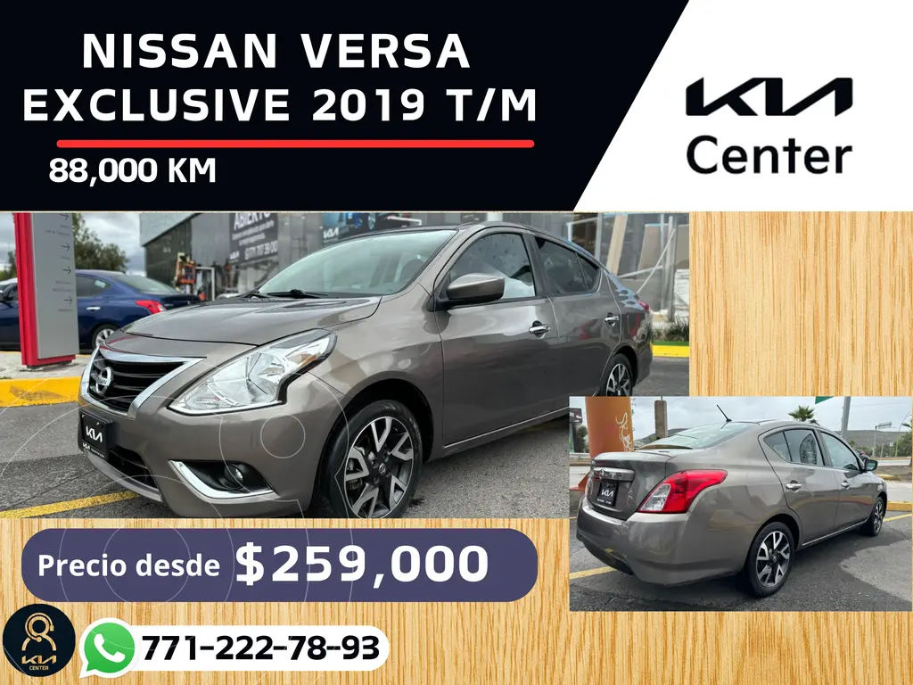 Nissan Versa Exclusive Aut financiado en mensualidades enganche $55,000 ...