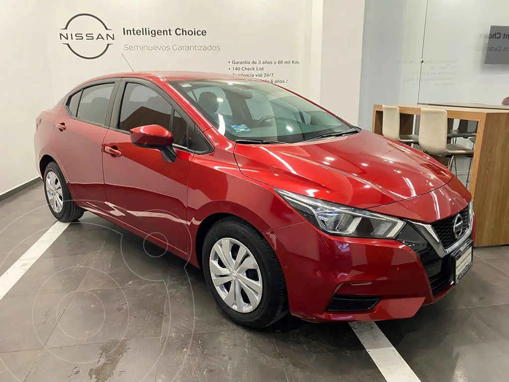 Nissan Versa Sense Aut usado (2020) color Rojo precio $269,000