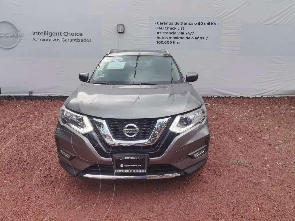Nissan X-Trail Advance 2 Row usado (2018) color Gris Metalico precio $345,000