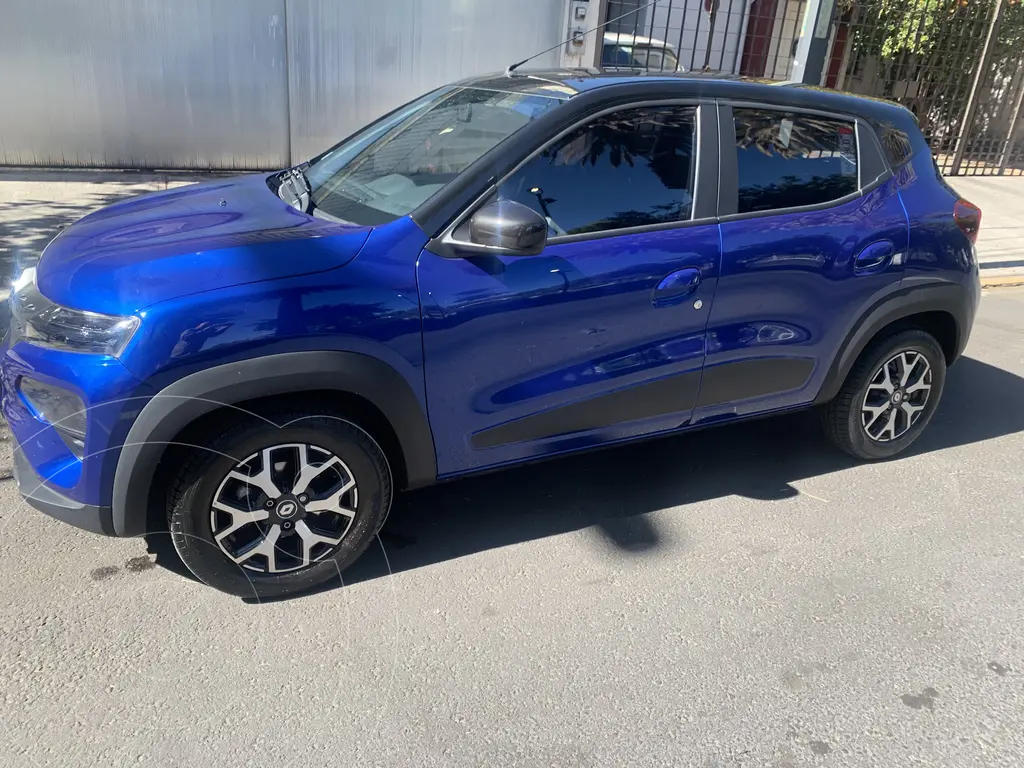 Renault Kwid Bitono usado (2023) color Azul precio $218,000