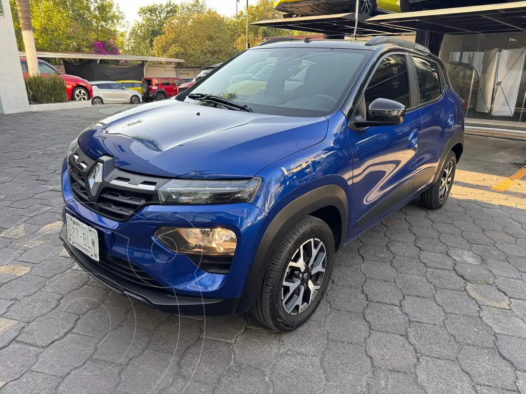 Renault Kwid Bitono usado (2023) color Azul precio $220,000
