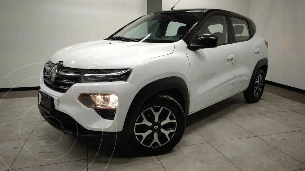 Renault Kwid Bitono usado (2024) color Blanco precio $235,000