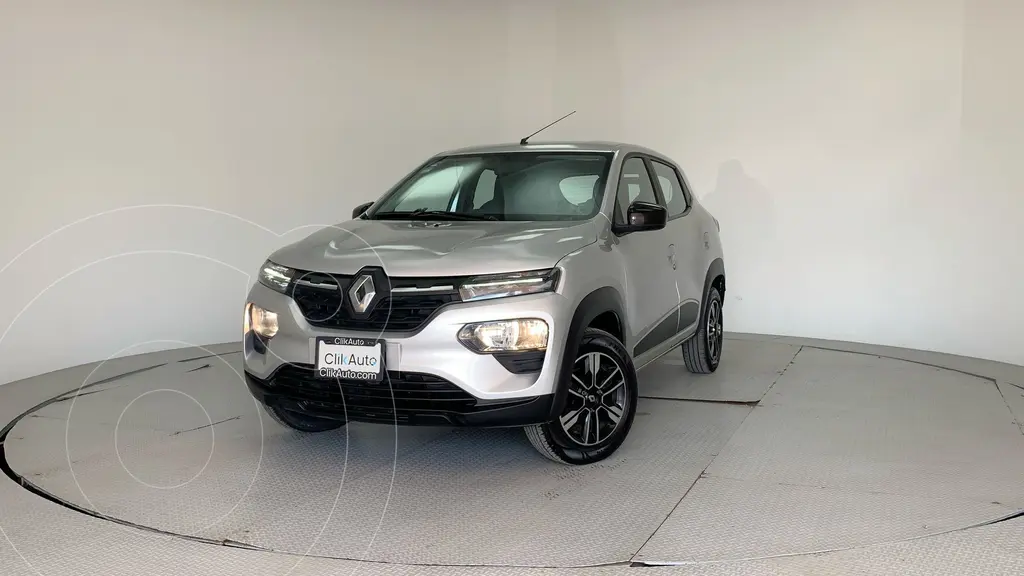 Renault Kwid bitono usado (2023) color Gris Estrella precio $195,000