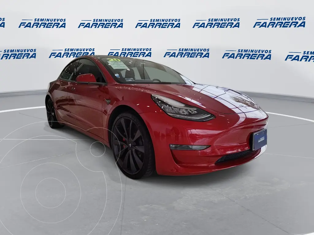 Tesla Model 3 Performance AWD usado (2020) color Rojo precio $950,000