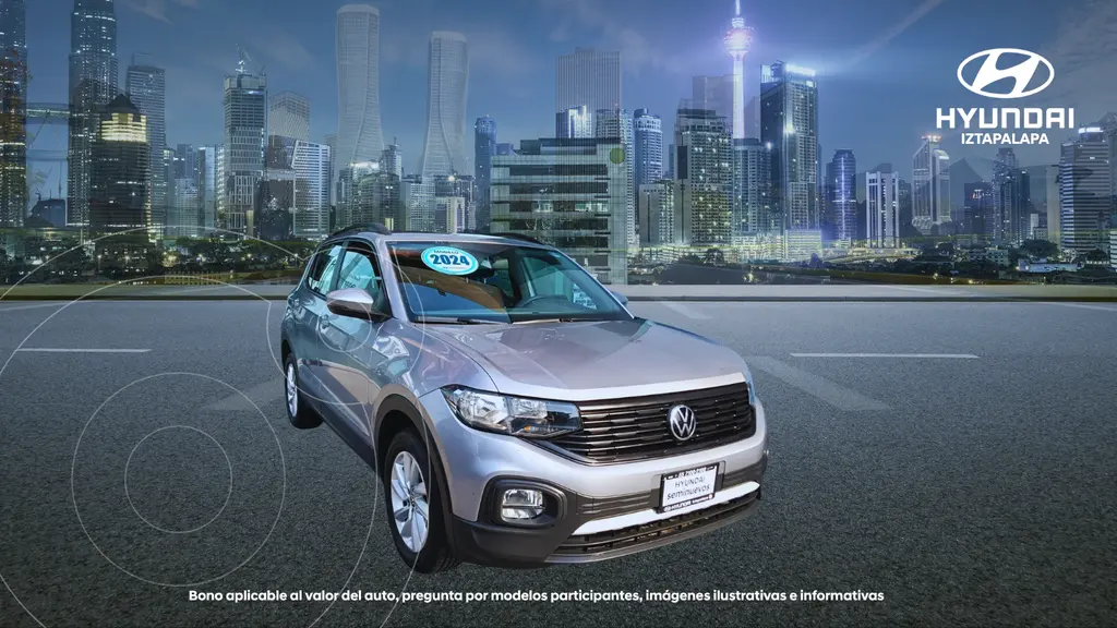 Volkswagen T-Cross Trendline usado (2024) color Blanco precio $315,000