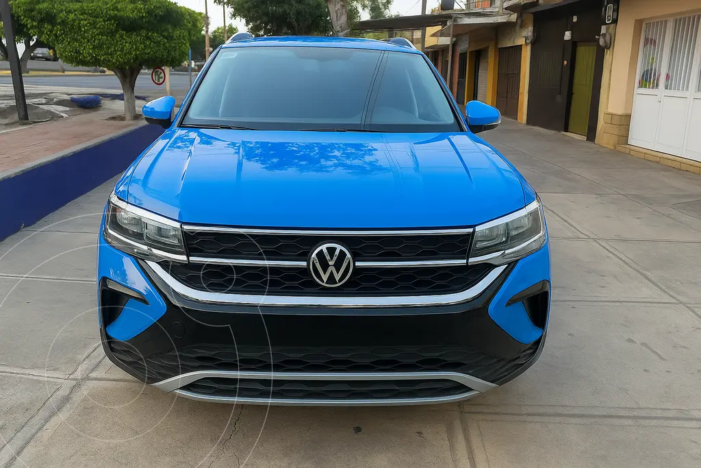 Volkswagen Taos Comfortline usado (2021) color Azul precio $327,000