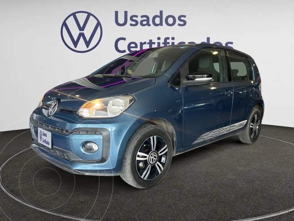 Volkswagen up! Connect usado (2018) color AZUL SEDA precio $198,900