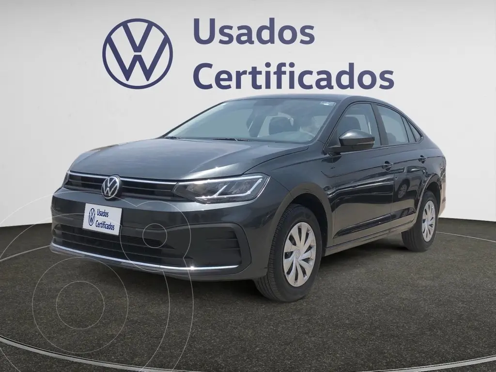 Volkswagen Virtus Trendline usado (2023) color gris carbon precio $305,900
