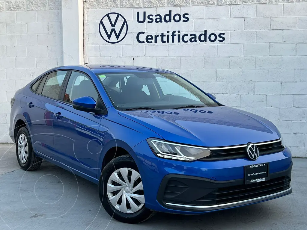 Volkswagen Virtus Trendline usado (2023) color Azul precio $309,900