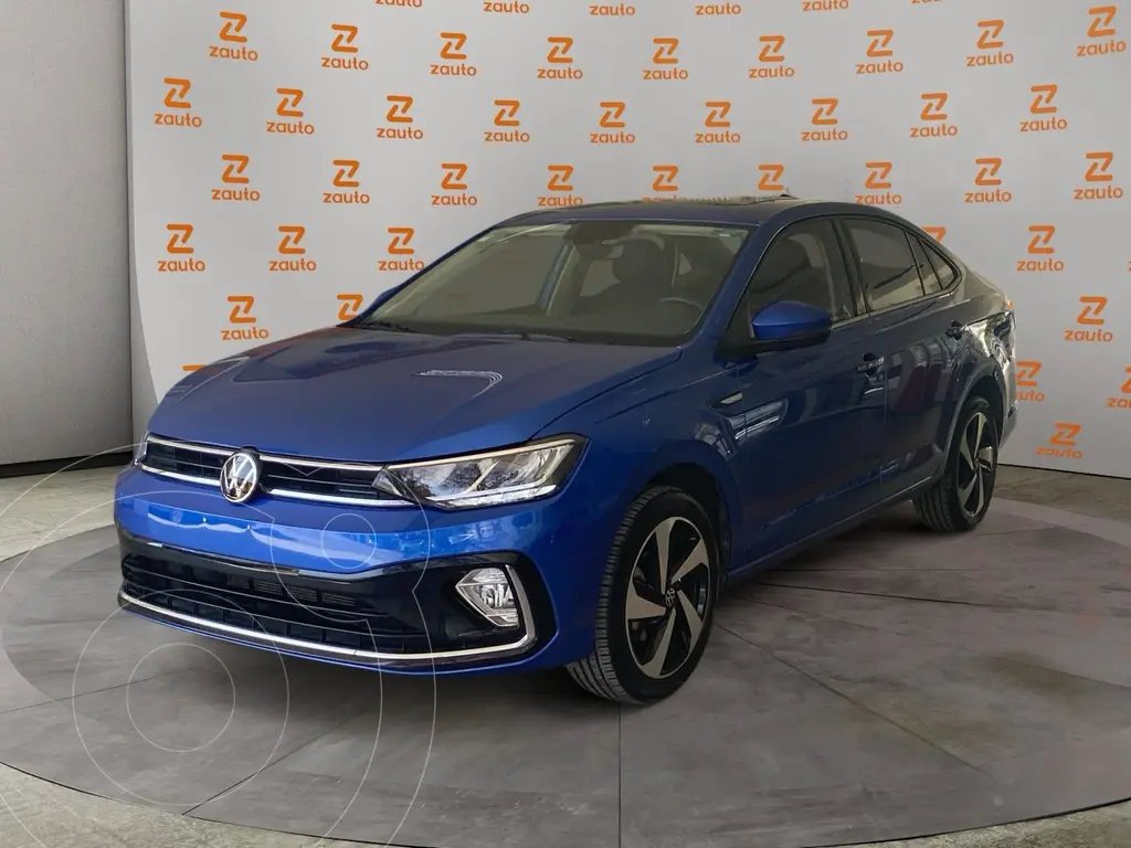 Volkswagen Virtus Highline usado (2023) color Azul precio $375,000