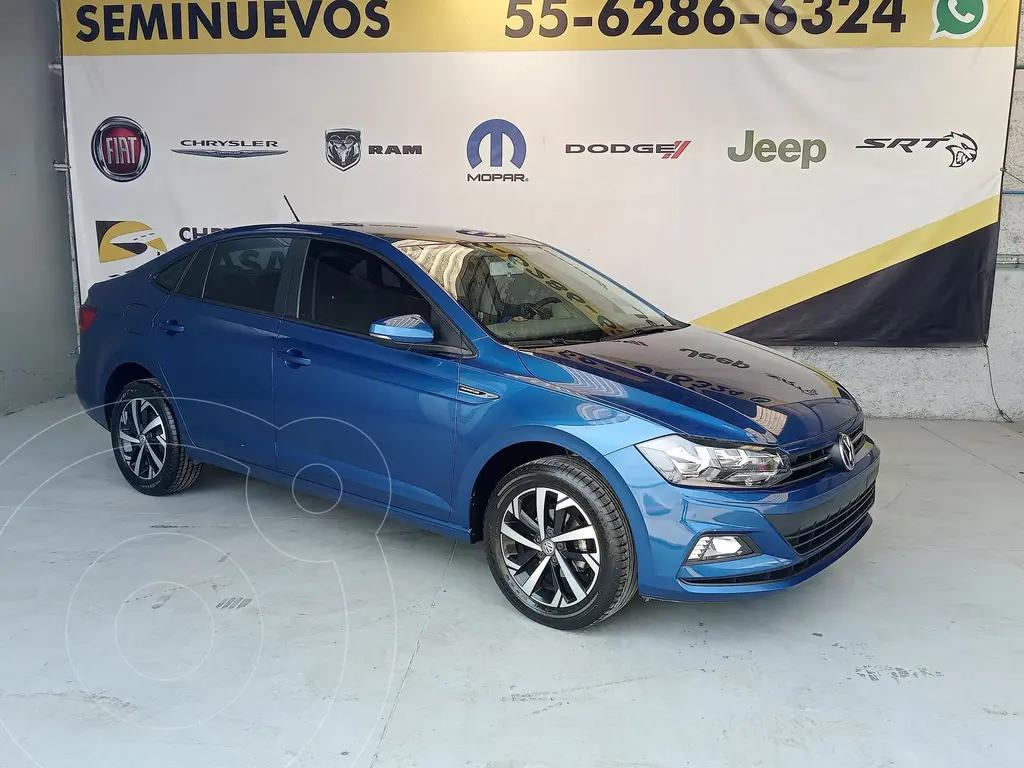 Volkswagen Virtus 1.6L usado (2021) color Azul precio $334,900