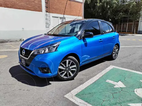 Nissan March Exclusive Bi-tono Aut usado (2021) color Azul precio $260,000