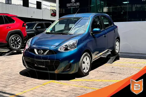 Nissan March Sense usado (2020) color Azul Electrico precio $189,900